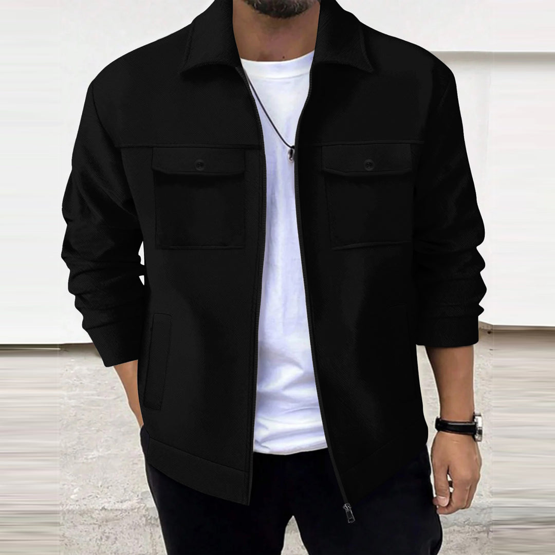 Jupiter Luxurious Soft Shell Tow Pockets Bomber Jacket For Men – Deeds.pk