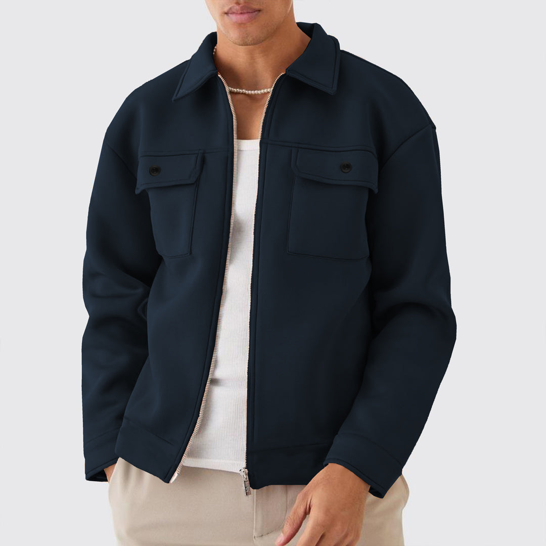 Jupiter Luxurious Soft Shell Tow Pockets Bomber Jacket For Men – Deeds.pk