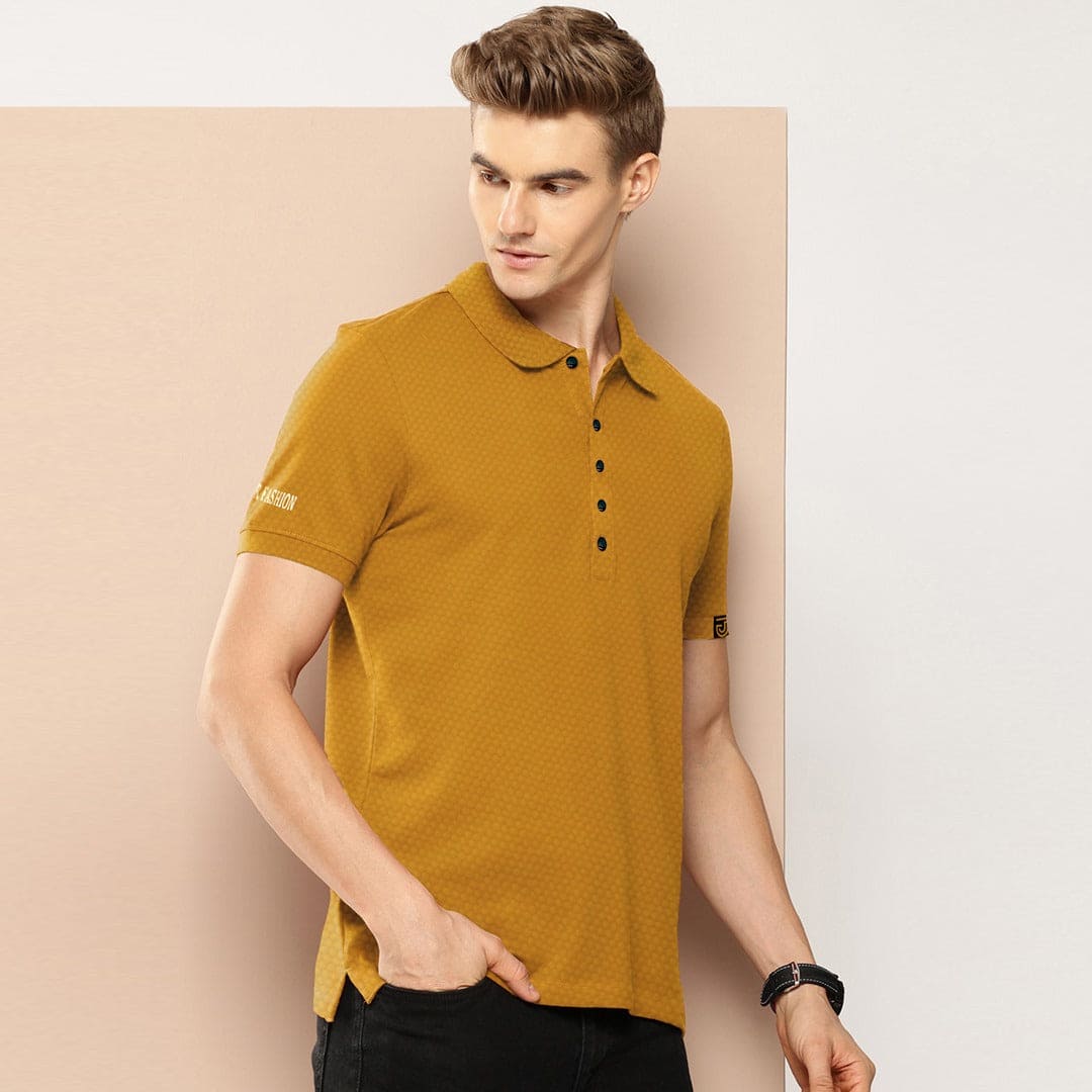 Jupiter Pop Corn Textured Vogue Polos For Men – Deeds.pk