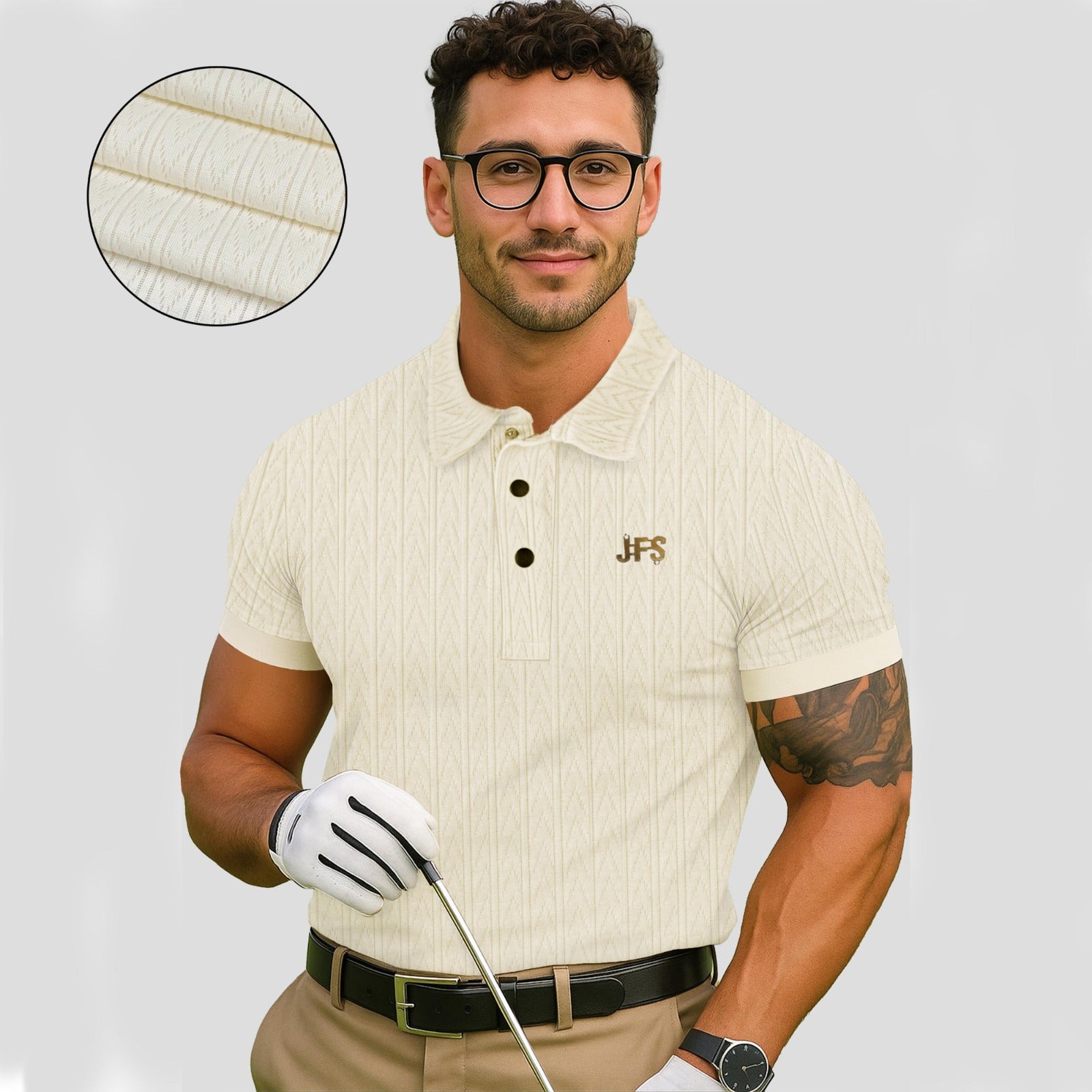 JFS Turkish Knit Style Textured Polos For Men – Deeds.pk