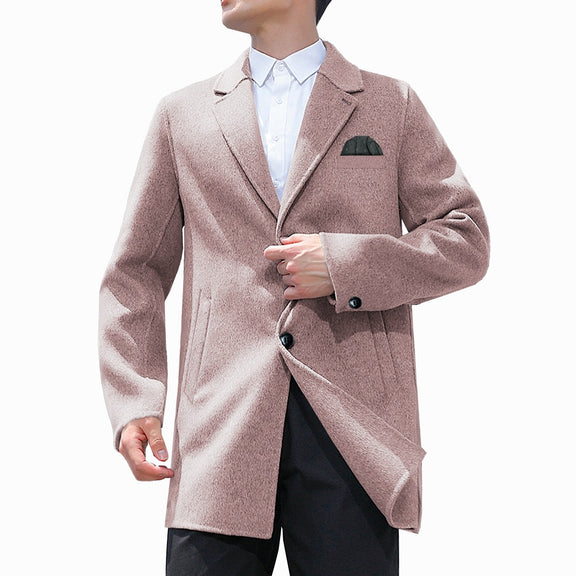 Jupiter Men Woolen Imported Business Long Coat – Deeds.pk