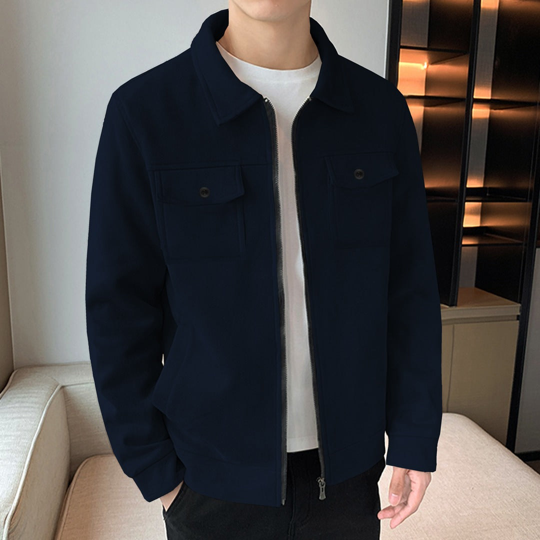 Jupiter Luxurious Soft Shell Tow Pockets Bomber Jacket For Men – Deeds.pk